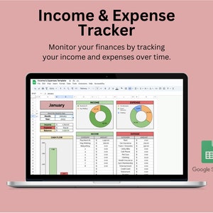Income Vs. Expense Tracker | Google Sheets Template - Etsy