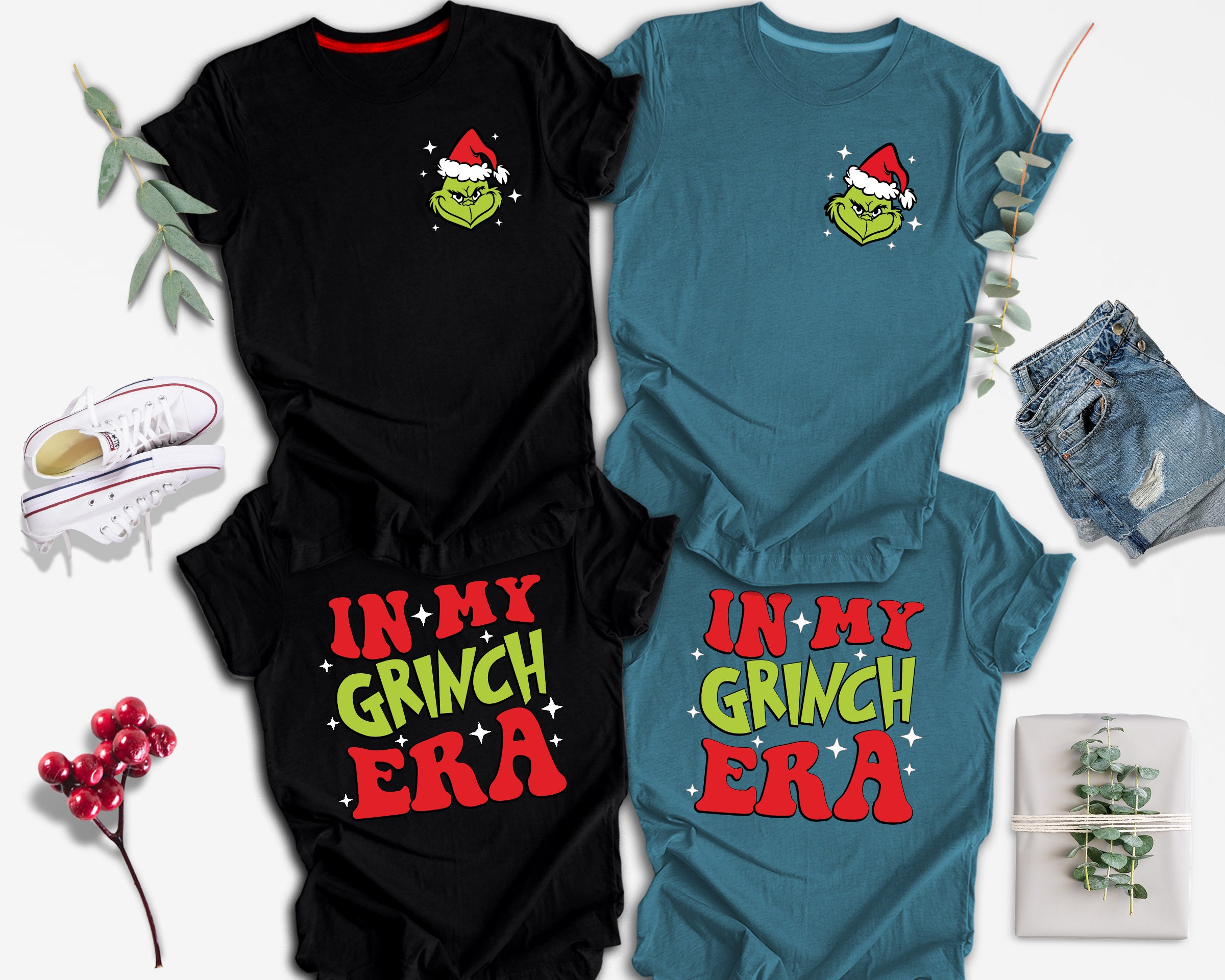 In My Grinch Era Shirt Grinch Christmas Shirt Grinchmas Shirt Double