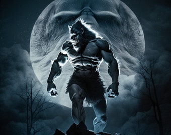 Fierce Werewolf Digital Download - Etsy