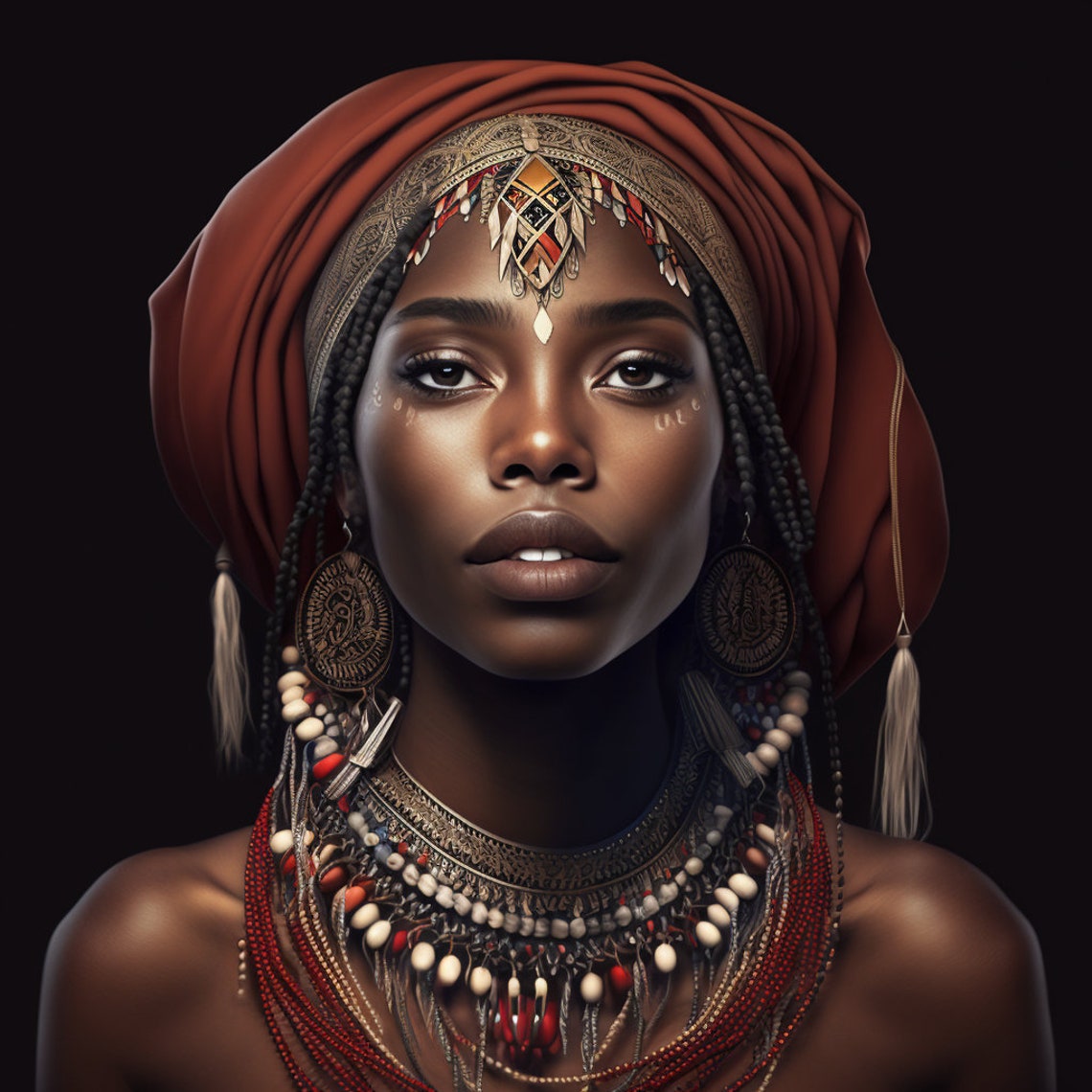 Portrait of an African Woman Digital Download - Etsy