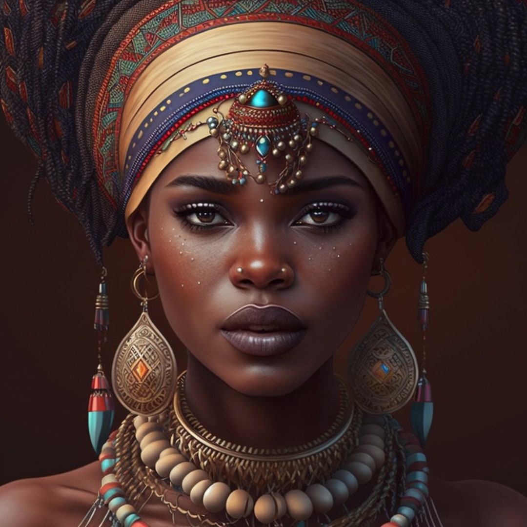 Portrait of an African Woman Digital Download - Etsy
