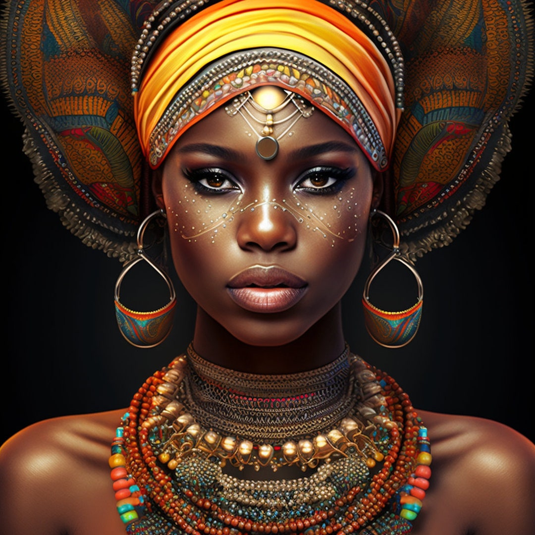 Portrait of an African Woman Digital Download - Etsy