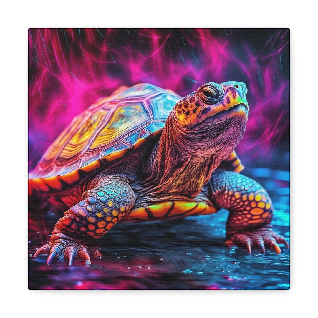 Florida Snapping Turtle Neon - Etsy