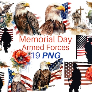 Memorial Day Tribute Clipart Bundle - Etsy