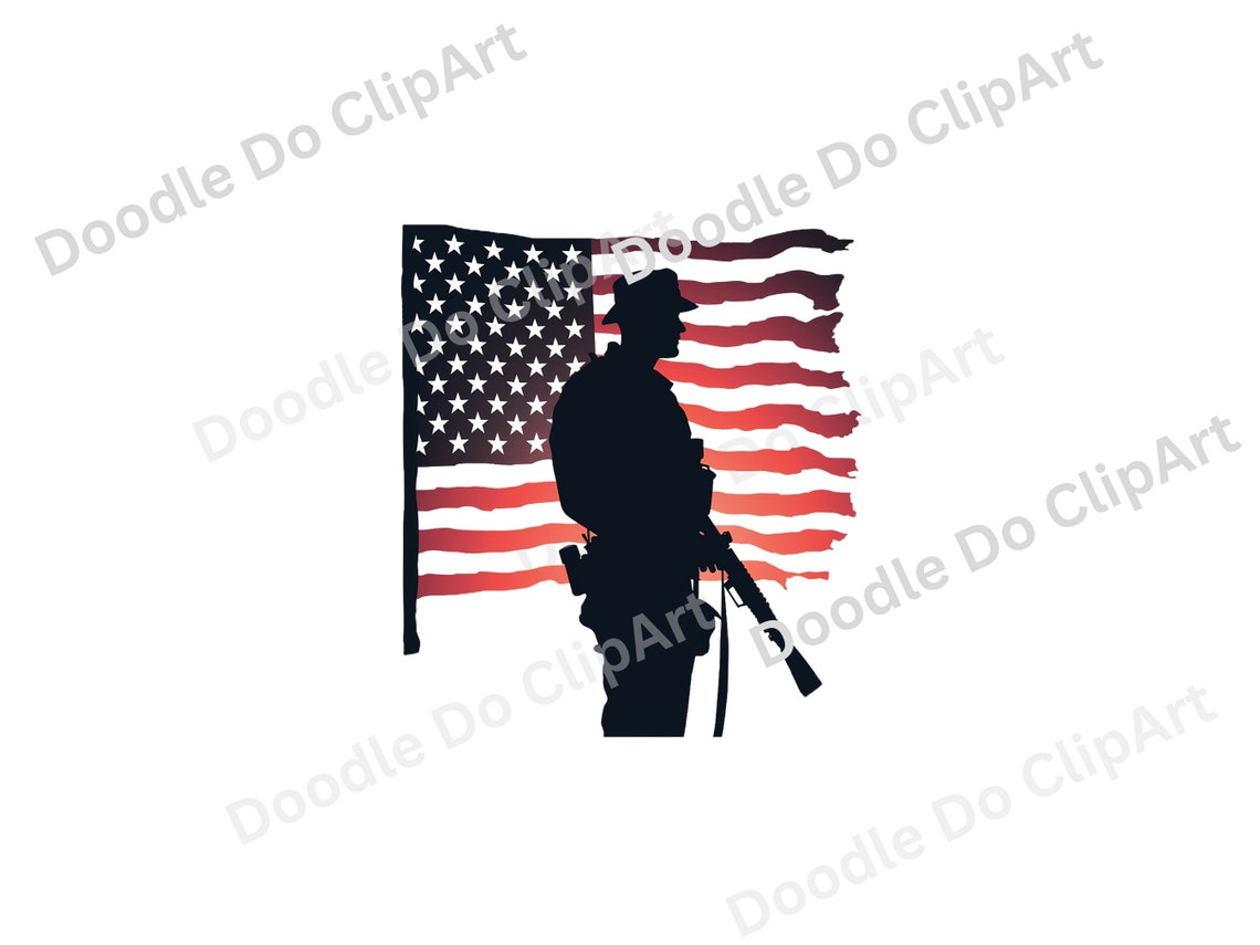 Memorial Day Tribute Clipart Bundle - Etsy
