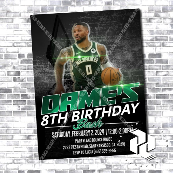 Nba Invitation - Etsy