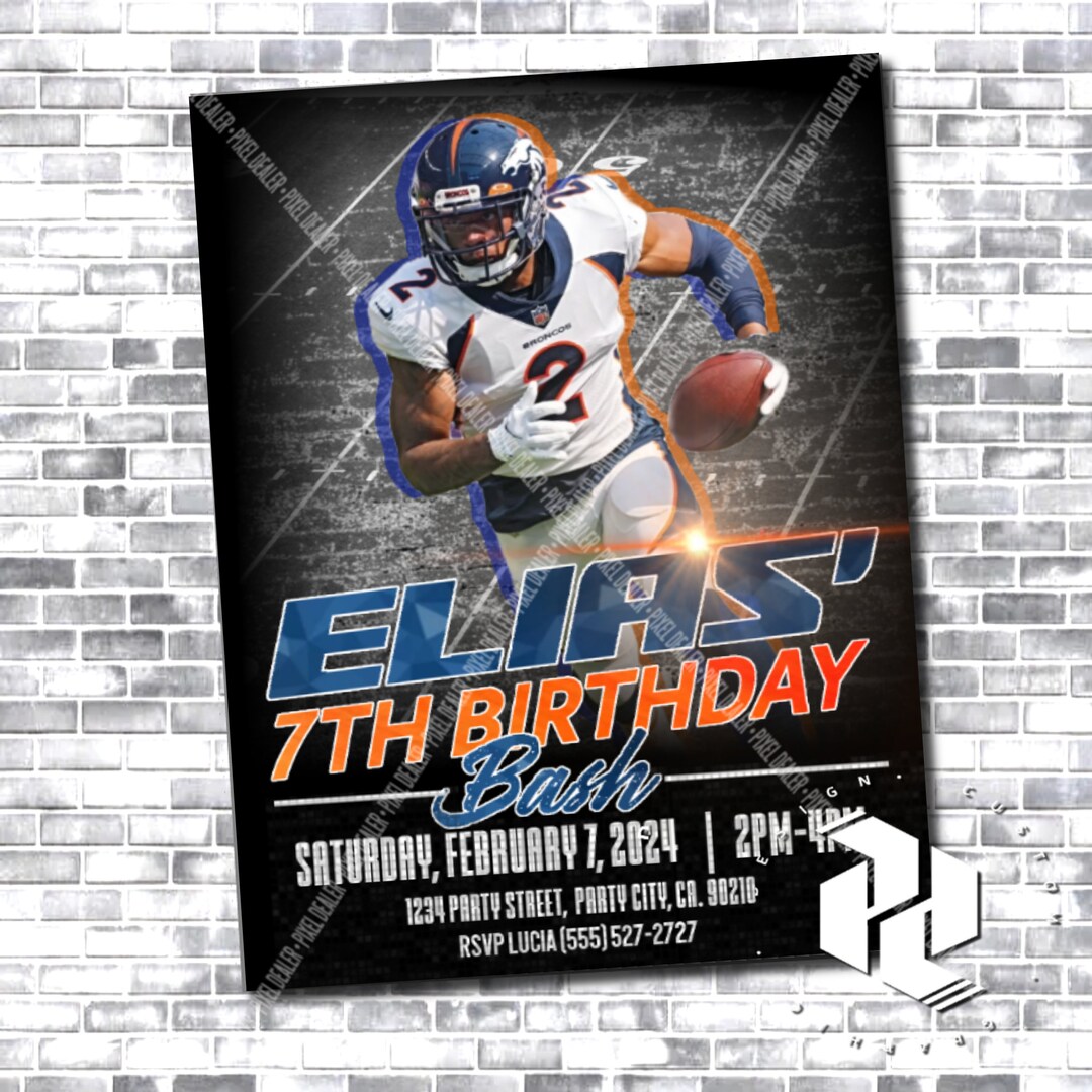 Patrick Surtain Jr Invitation - Denver Broncos - Patrick Surtain Jr ...