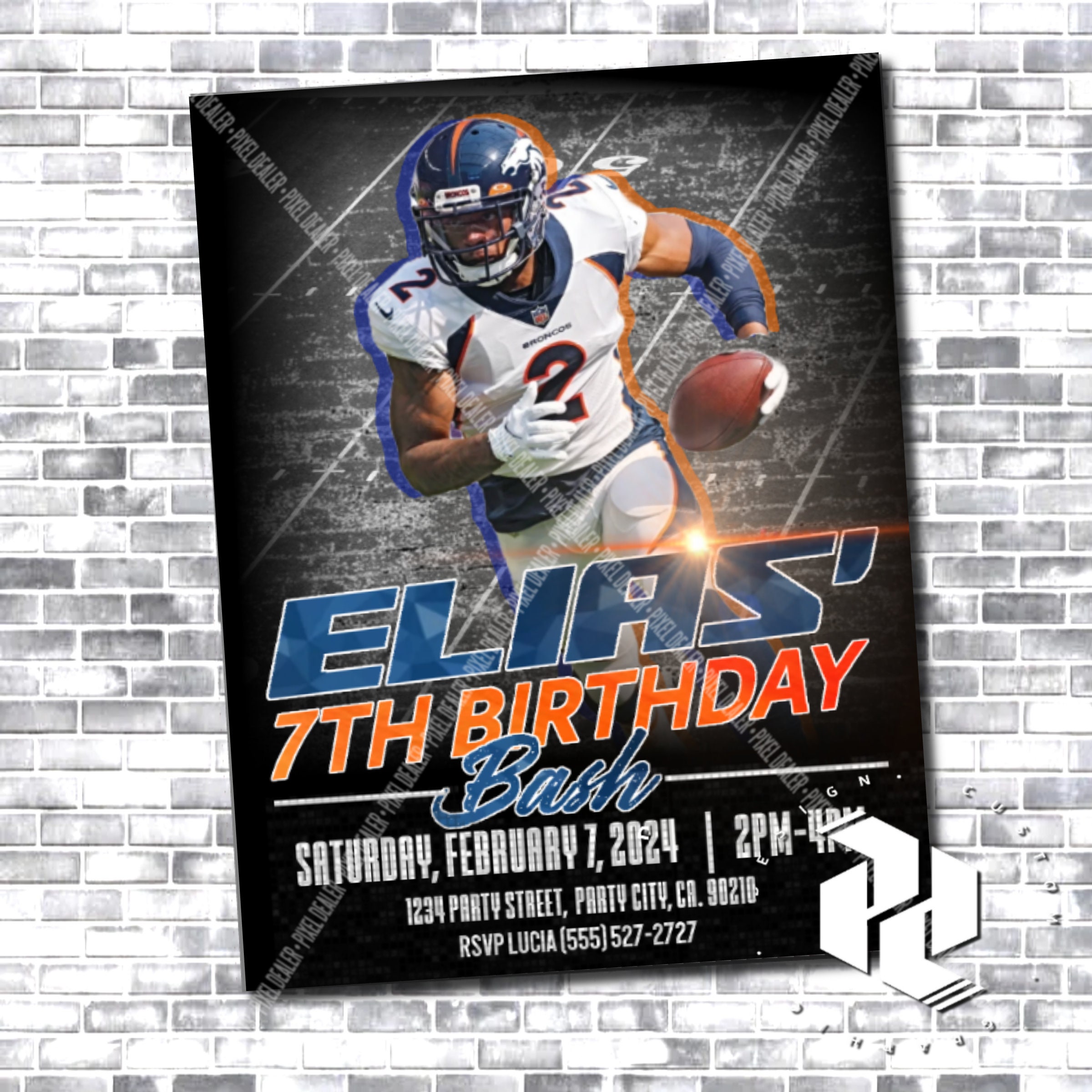 Tarjeta De Cumpleaños De Los Broncos Para Imprimir Bambi Edible Image