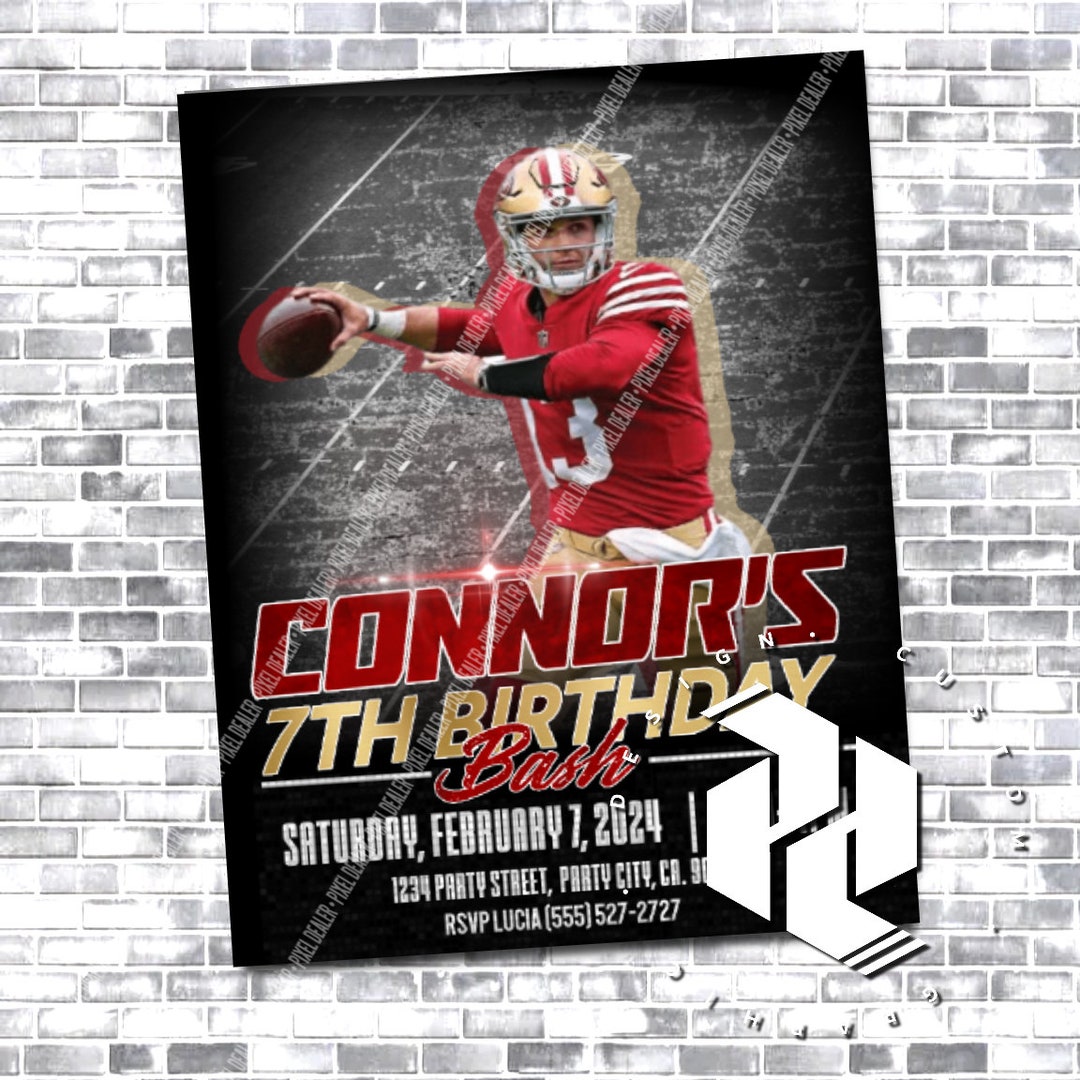 Brock Purdy Invitation - San Francisco 49ers - 49ers Invite - Brock ...