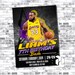 Lebron James Invitation - Lakers Invitation - Los Angeles Lakers ...