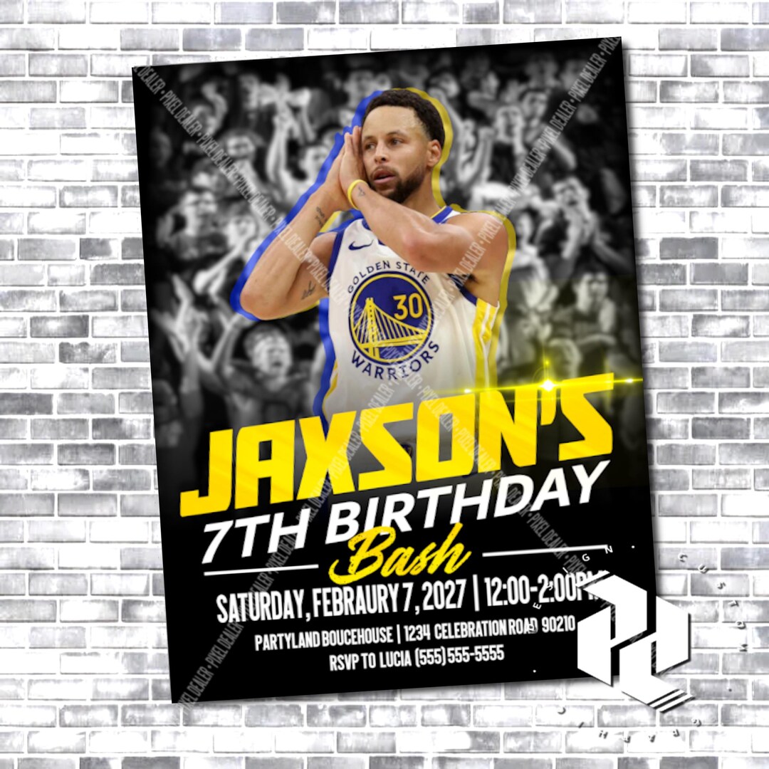 Steph Curry Invitation - Warriors Invitation - Golden State Warriors ...