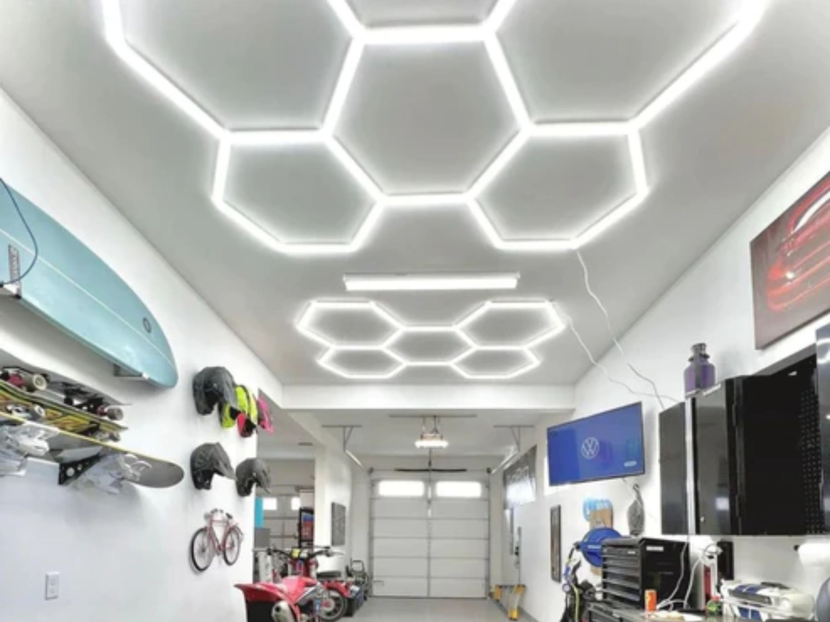 Premium Hexagon LED Lighting Grids - Garage Lighting - Etsy