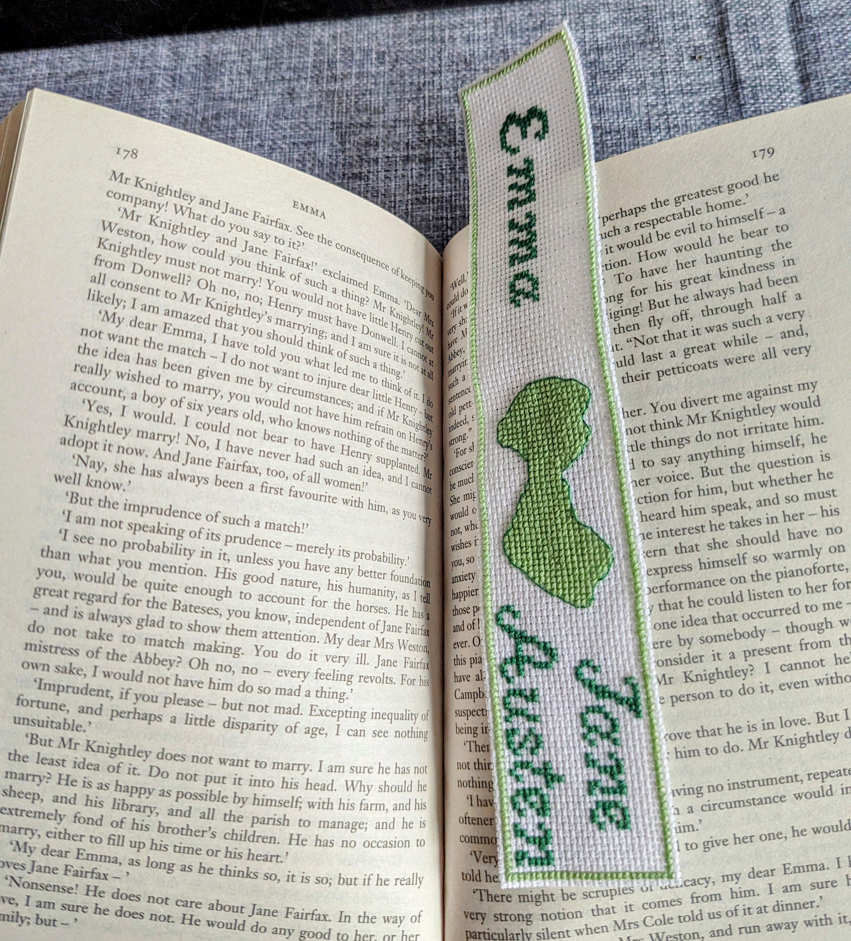 Cross-stitch Pattern - Set of 6 Jane Austen Bookmarks - Etsy