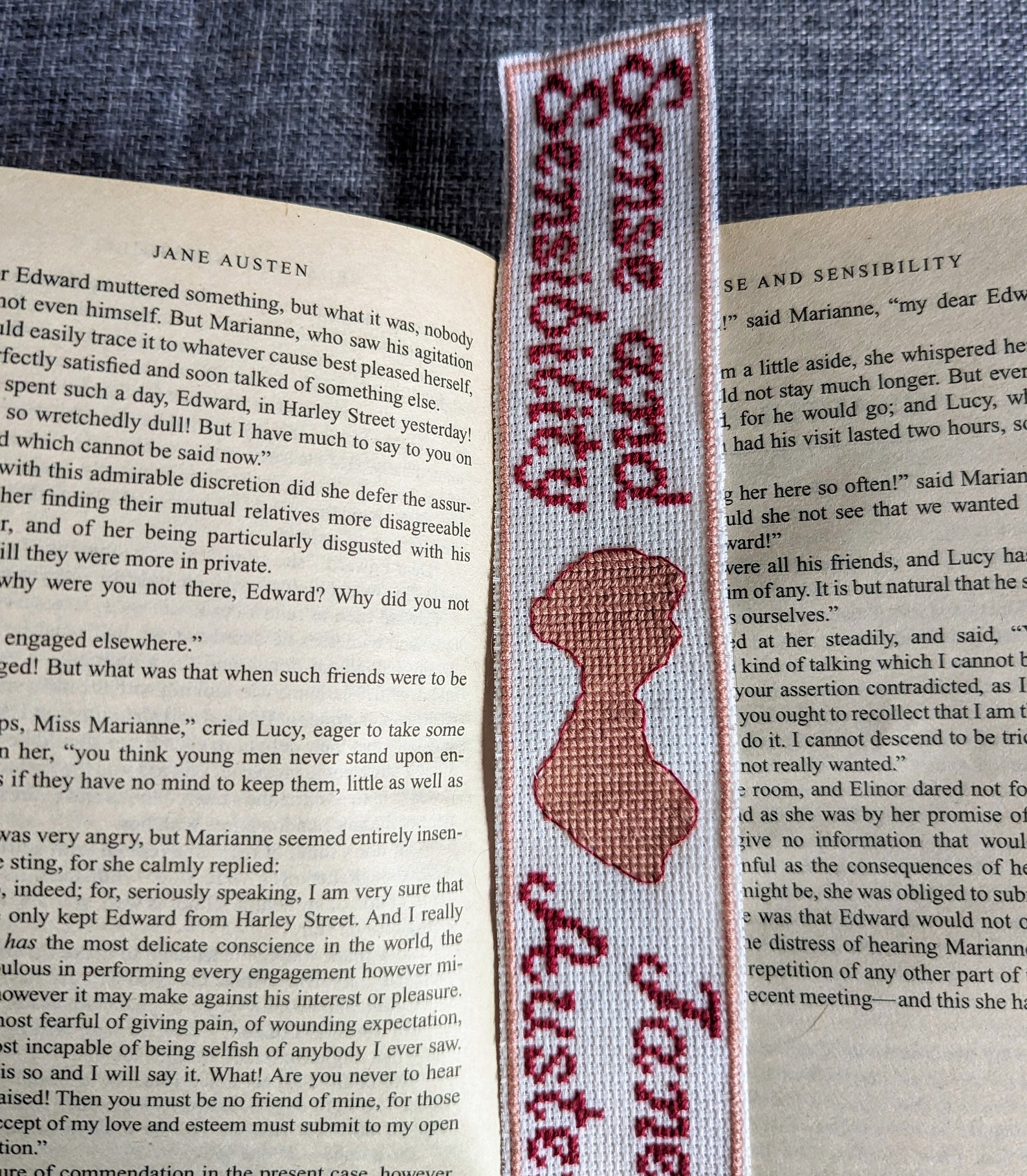 Cross-stitch Pattern - Set of 6 Jane Austen Bookmarks - Etsy