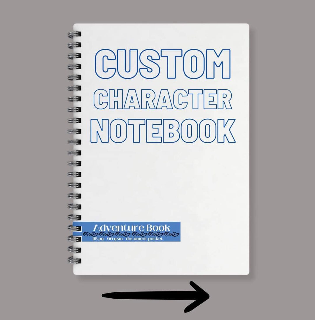 Custom RPG Character Journal: Personalized Notebook for Tabletop Games ...