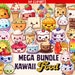 Kawaii Food Clipart Bundle Cute Food Graphics for Digital - Etsy