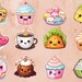 Kawaii Food Clipart Bundle Cute Food Graphics for Digital Planner Png ...