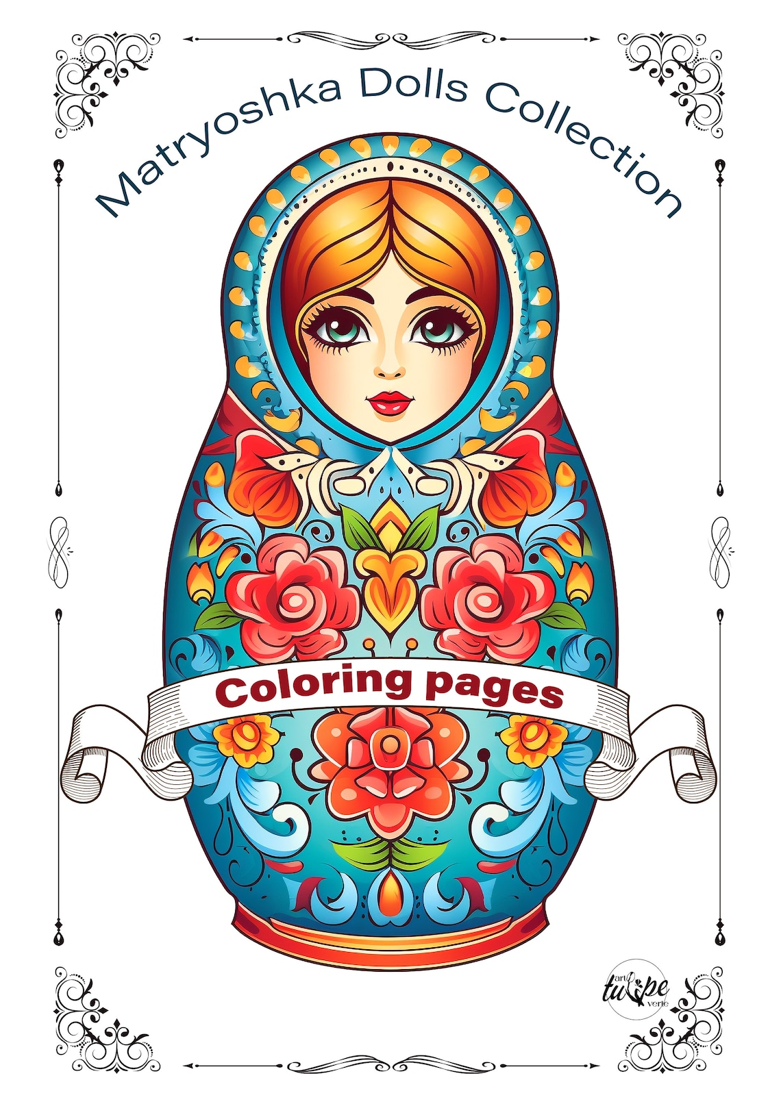 24 Matryoshka Dolls Coloring Pages Collection Various Female Designs Woman Power Printable Pages ...