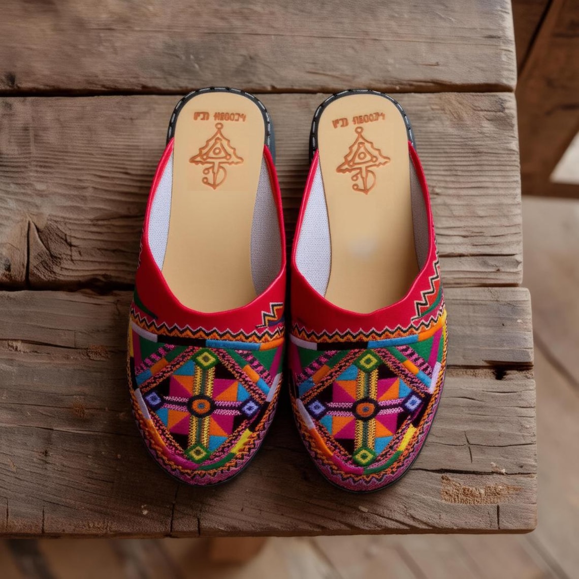 Moroccan Amazigh Babouche – Traditional Berber Leather Shoes – Ethnic ...