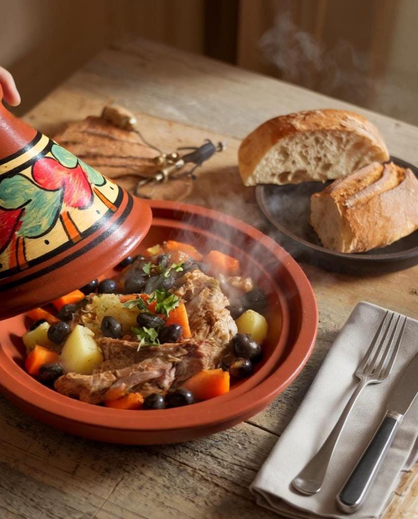 Moroccan Clay Tagine Pot – Handmade Terracotta Tagine for Cooking ...
