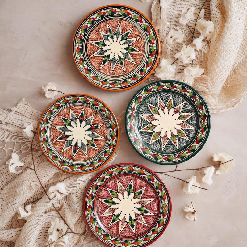 Decorative Plate Morrocan - Etsy UK