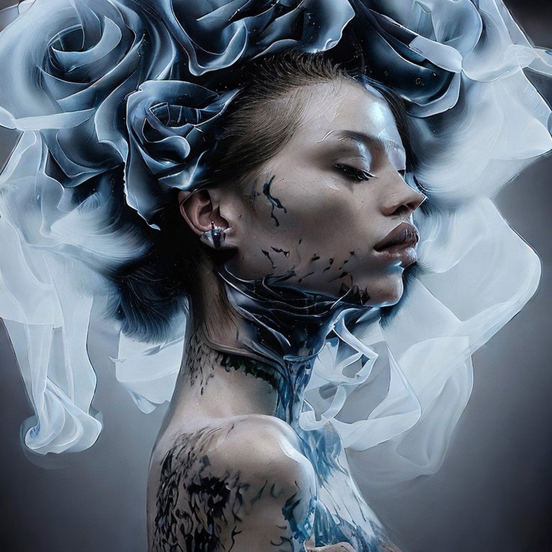 Confident Fashion Model Wall Art | PRINTABLE Digital Downloadable Print ...