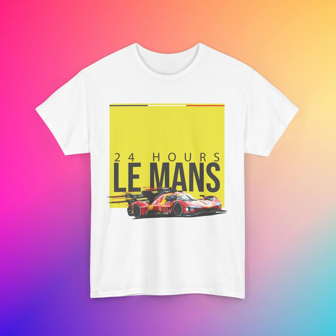 Le Mans 24 Hour Race Unisex Heavy Cotton Tee, 24 Heures De Mans T-shirt ...