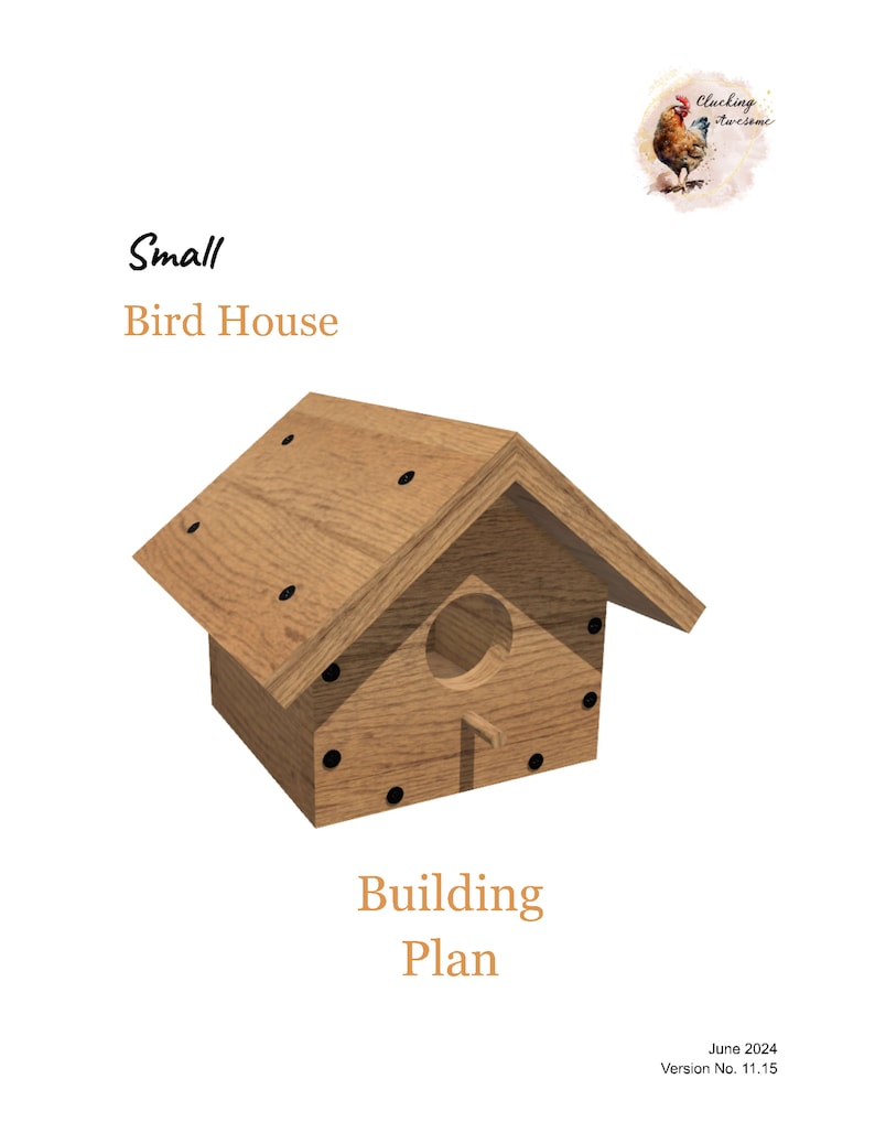 DIY Bird House Building Guide Pdf - Etsy