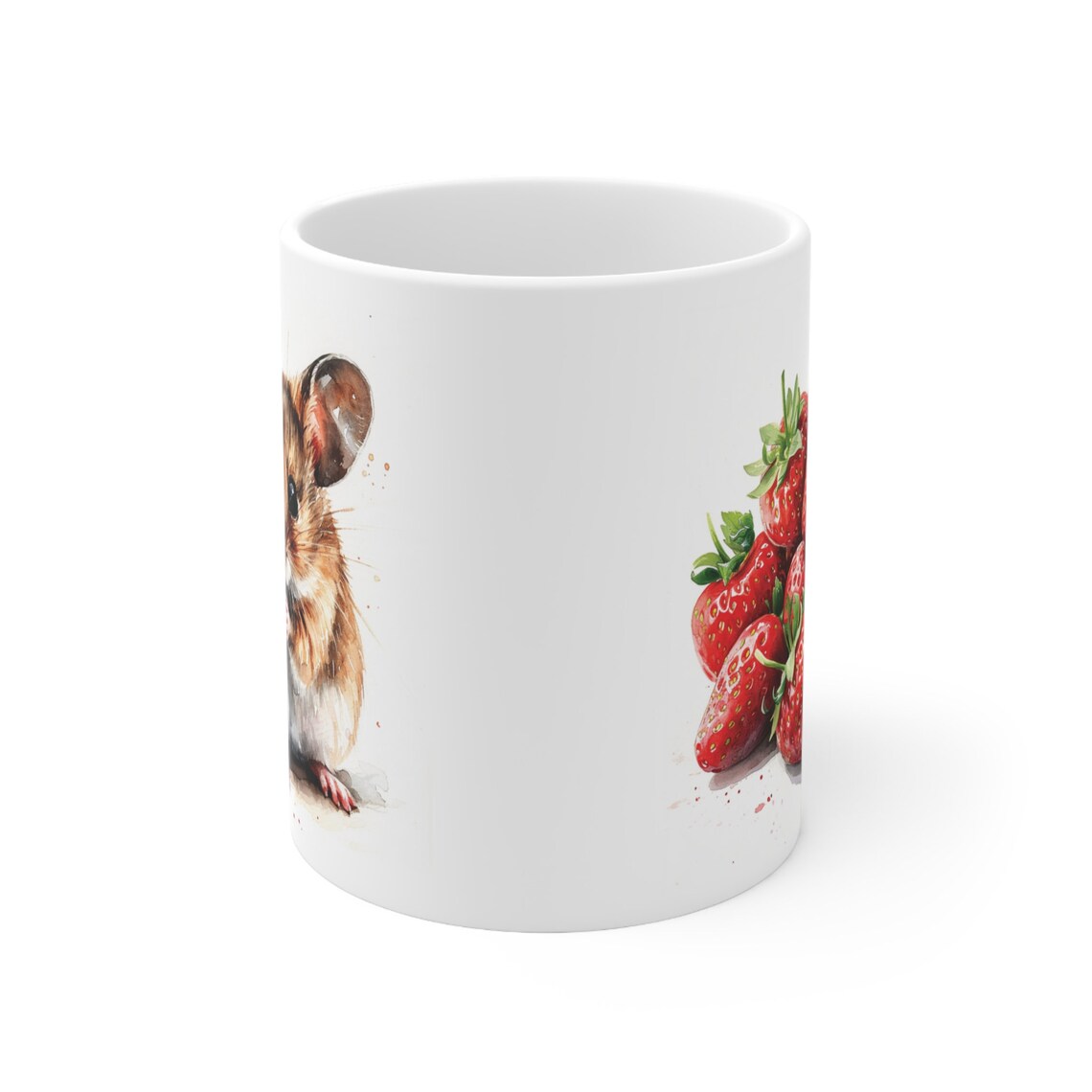 Cottagecore Aesthetic Mouse a Strawberry Mug, Gift for Mouse Lovers ...