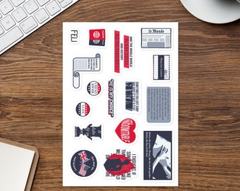 Red White & Royal Blue Sticker Sheet 1/2 - Etsy