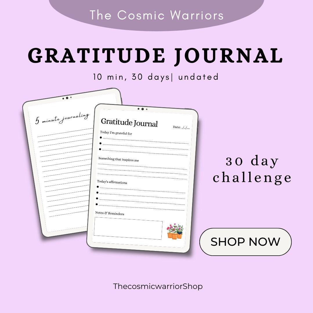 Printable Gratitude Journal PDF - Etsy