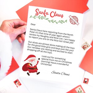 Letter From Santa, Letter, Christmas, Holiday Fun, Wish List, Naughty ...