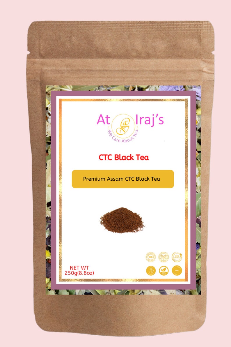 Premium Assam Black Tea - 8.8 Oz of Organic CTC Tea - Etsy