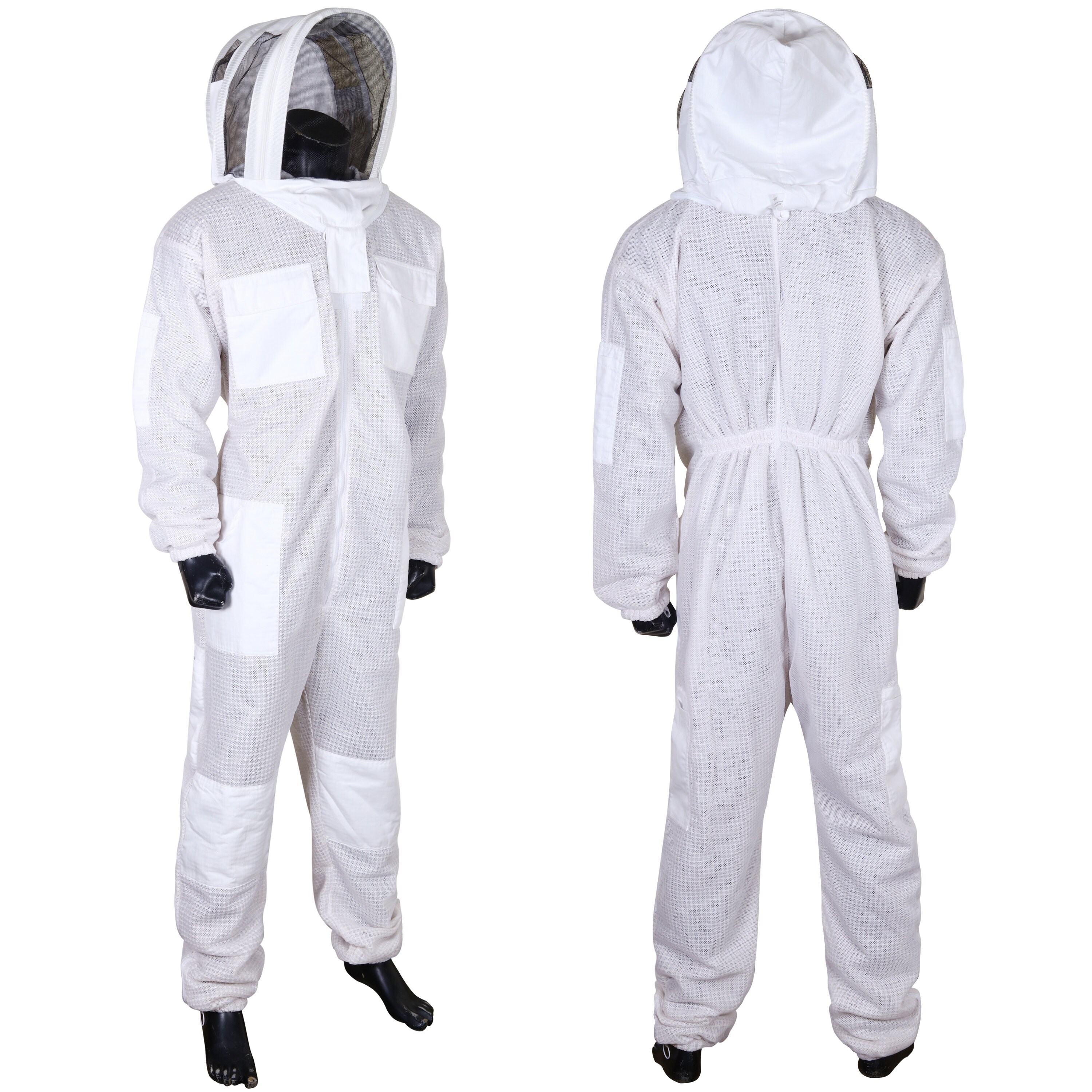 3 Layer Beekeeping Suit With Fencing Veil Bee Suit Professional ...