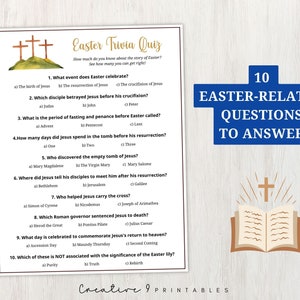 Christian Easter Trivia and Answers, 10 Easter Bible Story Quiz ...
