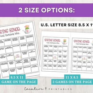 Spring Find the Guest Bingo Printable Game for Adults, 50 Prefilled ...