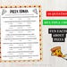 Pizza Trivia Printable Game for Kids and Adults, 10 Pizza Questions ...
