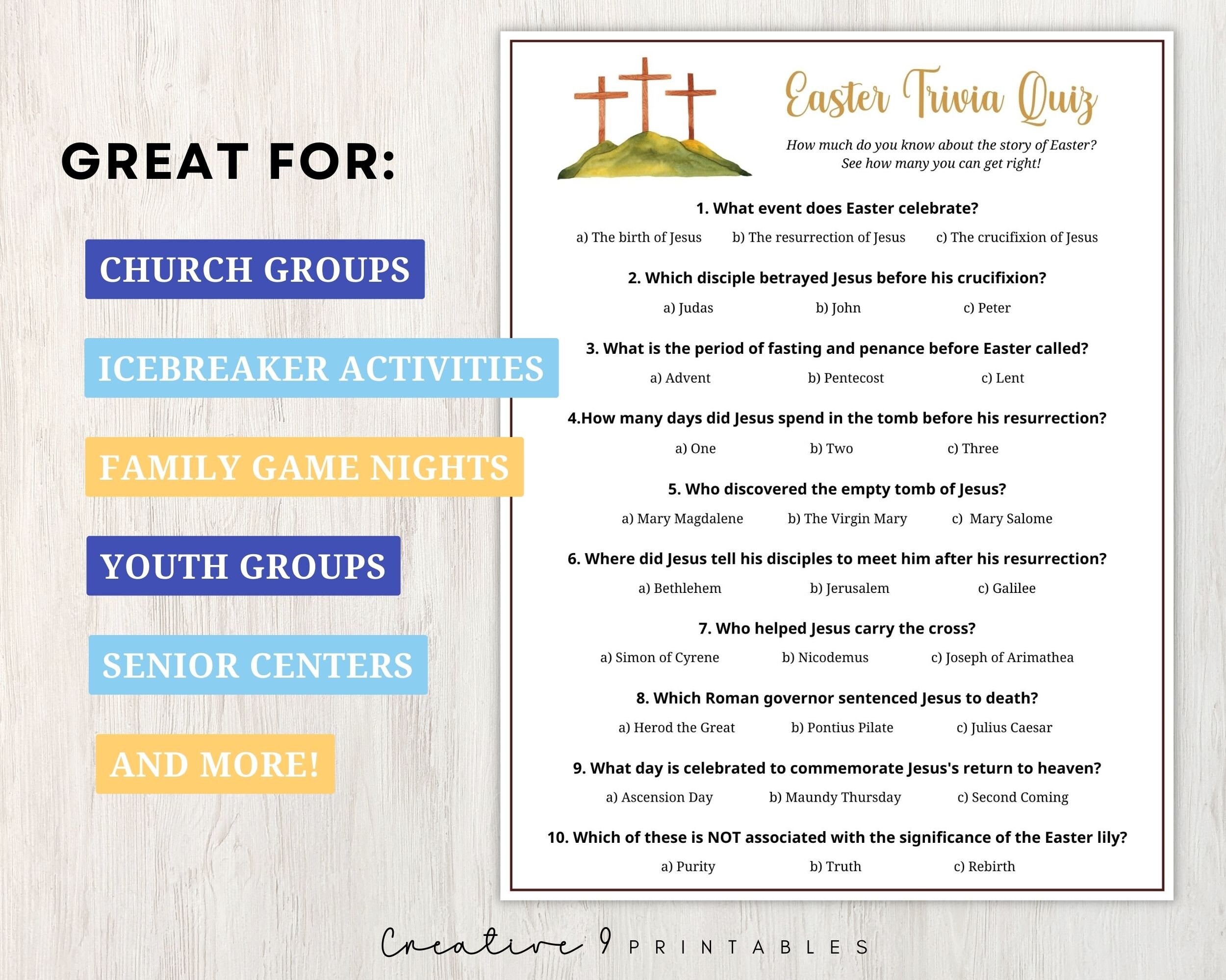 Christian Easter Trivia and Answers, 10 Easter Bible Story Quiz ...