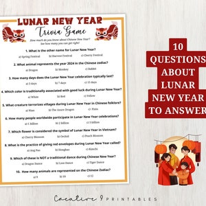 Lunar New Year Trivia 2024, Printable Party Game About Chinese New Year ...