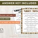 Printable Turkey Trivia Game for Kids and Adults, 10 Thanksgiving ...