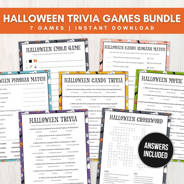 Halloween Trivia - Etsy