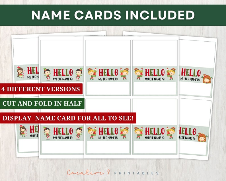 Printable What's Your Elf Name Christmas Game for Kids and Families ...