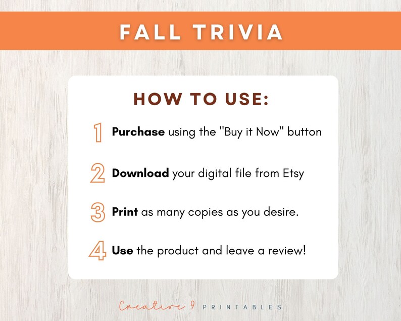 Printable Fall Trivia Game for Kids and Adults, 10 Fall Trivia ...