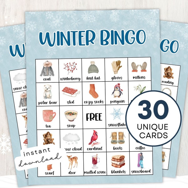 Printable Winter Word Scramble Game for Kids and Adults With Answers ...