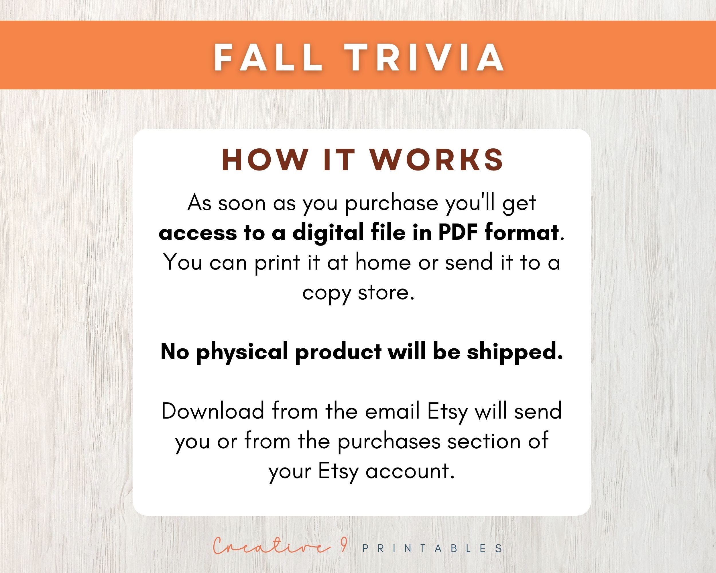 Printable Fall Trivia Game for Kids and Adults, 10 Fall Trivia ...