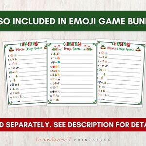 Printable Christmas Emoji Game for Kids and Adults, Fun Christmas Game ...
