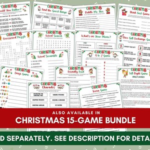 Printable Christmas Crossword Puzzle for Kids and Adults, Fun Christmas ...