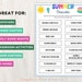 Summer Charades Printable Game for Kids and Teens, 30 Prompts With ...