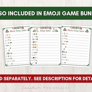 Printable Christmas Song Emoji Game for Kids and Adults, 12 Christmas ...