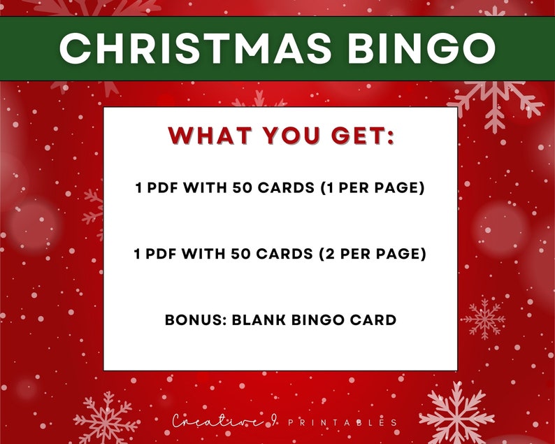 Printable Christmas Find Someone Who Bingo Game for Adults, 50 ...